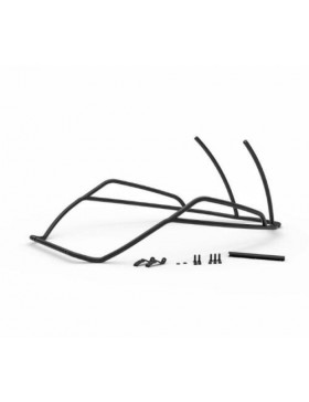 Rear Perimeter Bars Kit, Black, Original 1B010561, Vespa GTS / GTS ...
