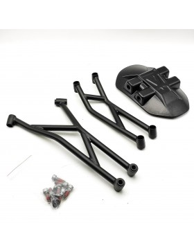 Rear Splash Guard Kit, Black, Original 2S001324, Moto Guzzi V85 TT