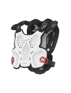 Alpinestars Chest Protector A - 1 - White/Black/Red 6700116213