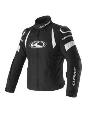 Clover Airblade-5 Men's Summer Motorcycle Jacket Black/White 17019-N/B