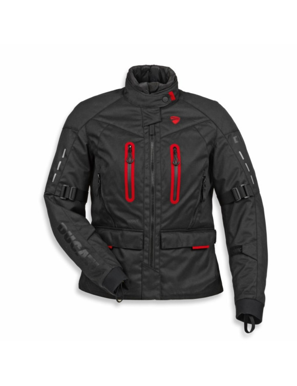 Ducati Tour C5 Black/Red Original Women's Motorcycle Jacket 98109236