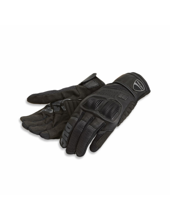 Ducati Summer C4 Black Original Men's Motorcycle Gloves 98109241