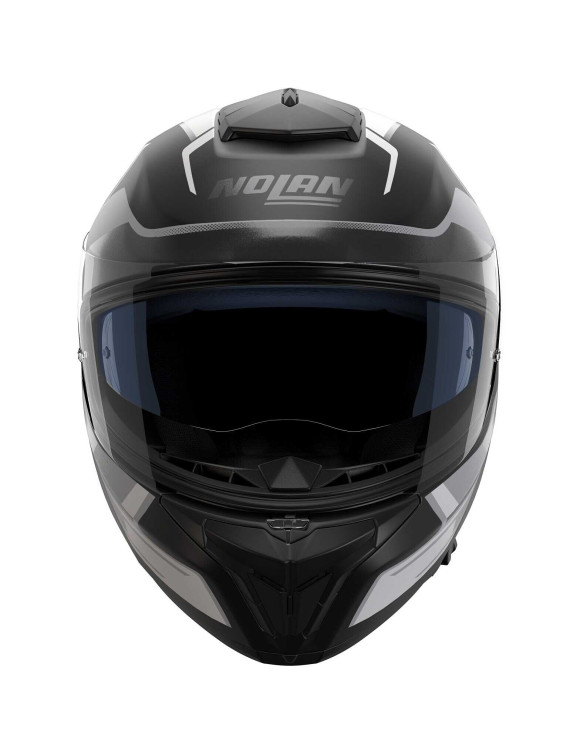 Nolan N80-8 Full Face Motorcycle Helmet Trittico 359 Black/Matte White
