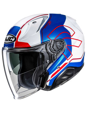 Casco Moto Jet HJC RPHA31 Dereen MC21 Black/White/Blue Lucido