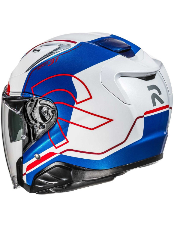 Casco Moto Jet HJC RPHA31 Dereen MC21 Black/White/Blue Lucido