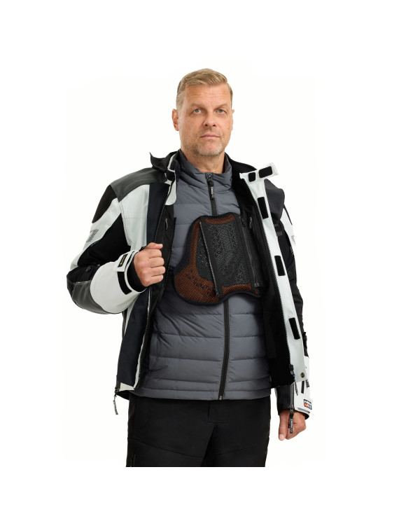Giacca Moto da Uomo Touring Rukka Flexo-R Light Grey/Black