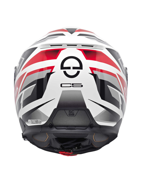 Casco Moto Modulare Schuberth C5 Zenith Red Lucido