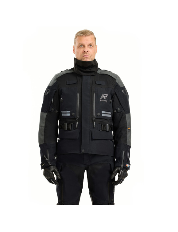 Men's Touring Motorcycle Jacket Rukka TitanTrail-R Black/Grey