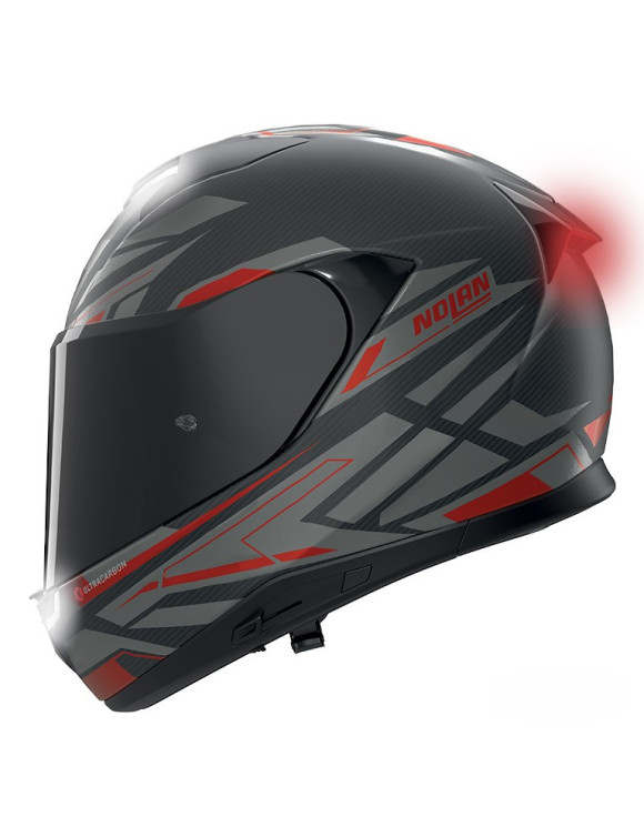 Casque Moto Intégral Nolan X-904 Ultra Carbon Rombo I-ESS Mat