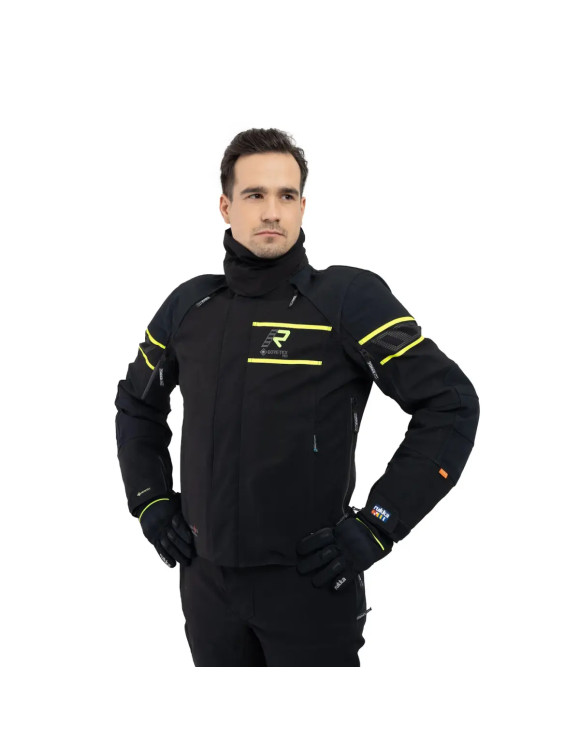 Rukka Rapto-R JKT Men's Touring Motorcycle Jacket - Black Yellow