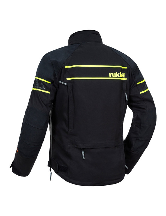Rukka Rapto-R JKT Men's Touring Motorcycle Jacket - Black Yellow