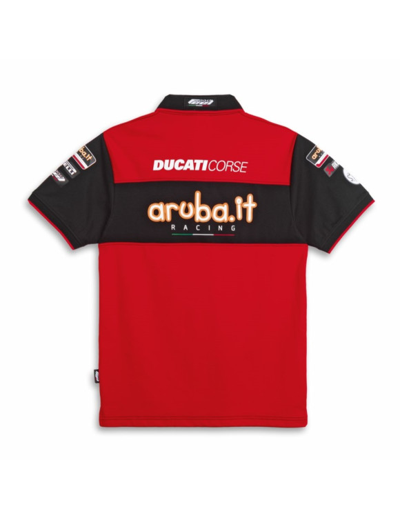 Polo para Hombre Ducati SBK Team Replica '26 - Negro/Rojo