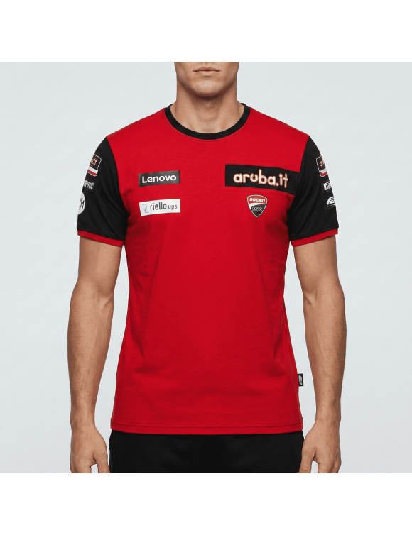 Ducati SBK Team Replica '26 Men's T-Shirt - Black/Red
